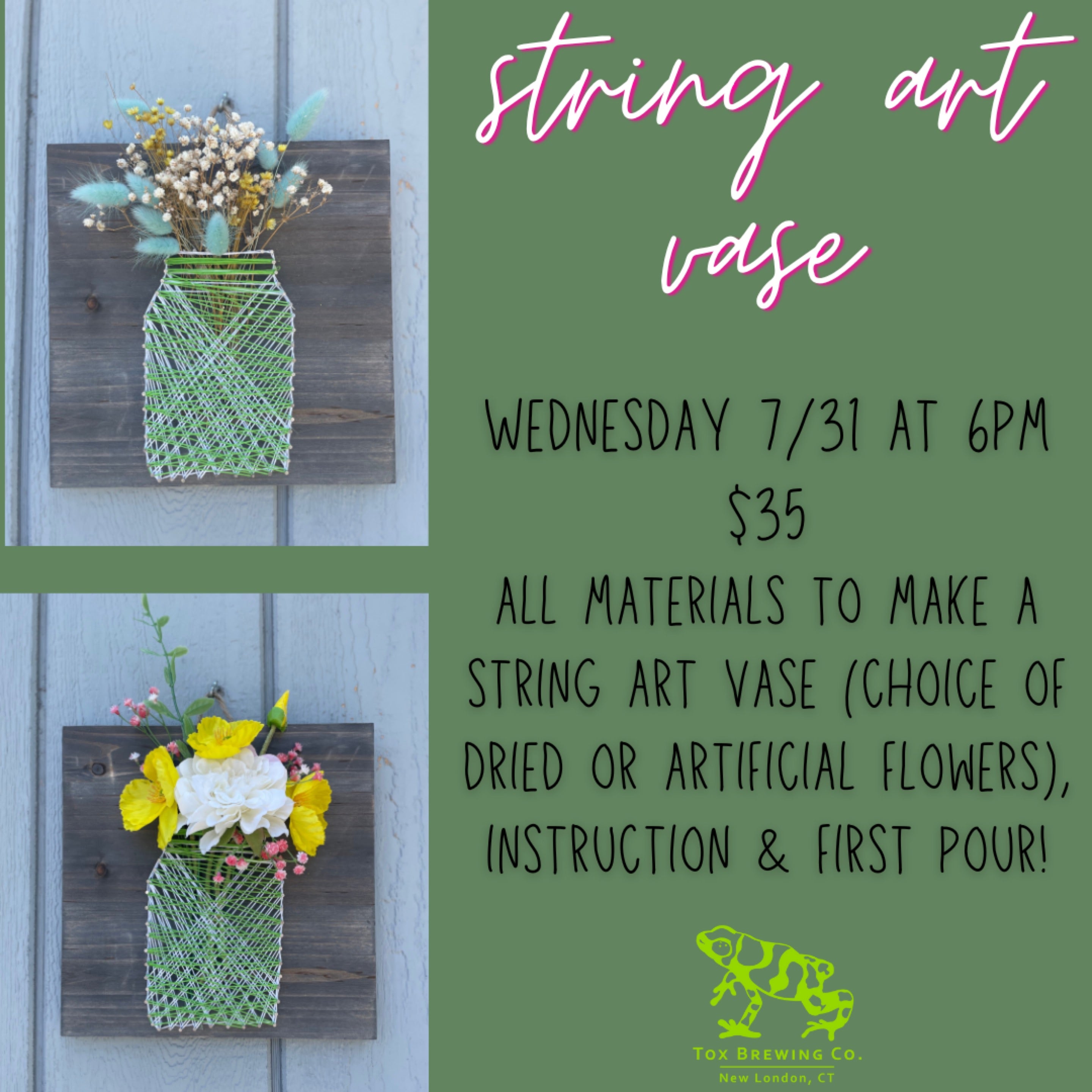 String Art Vase Workshop | My Site