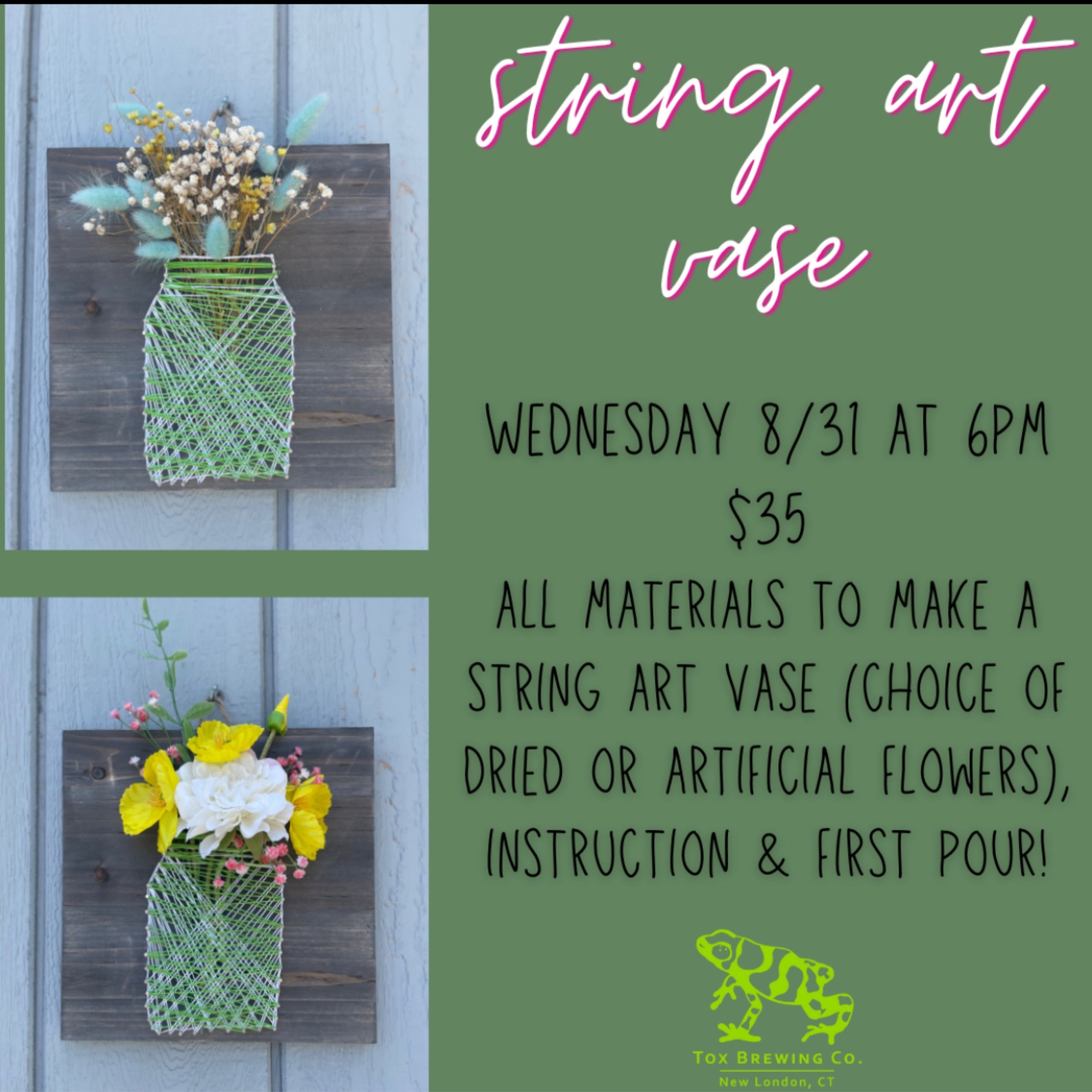String Art Vase Workshop | My Site